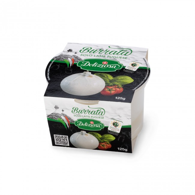 Burrata - 125 gr - 8 pots par carton